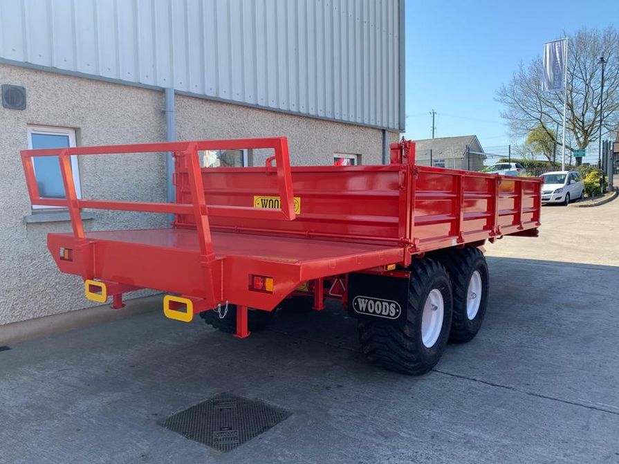 New Woods 14ft x 8ft Trailer with Bale Extension - McCullagh Machinery