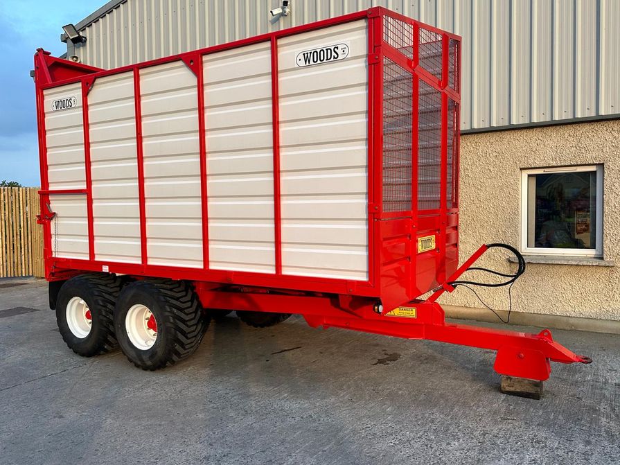 Used Woods 14ft x 7ft6in Silage Trailer - McCullagh Machinery