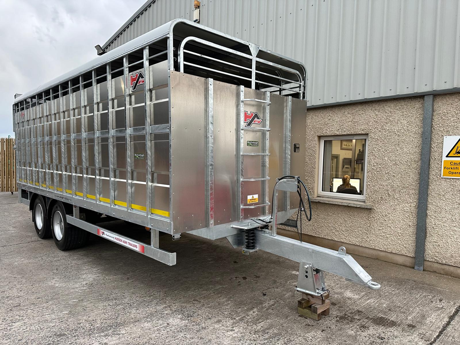 New Hudson 20ft x 8ft Tractor Drawn Cattle Trailer - McCullagh Machinery