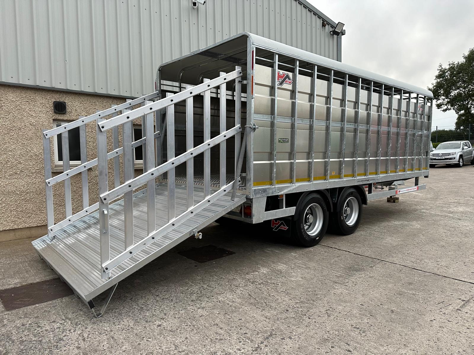 New Hudson 20ft x 8ft Tractor Drawn Cattle Trailer - McCullagh Machinery