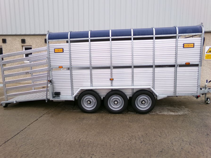 New Porter 14ft x 6ft Tri-Axle Cattle Trailer - McCullagh Machinery