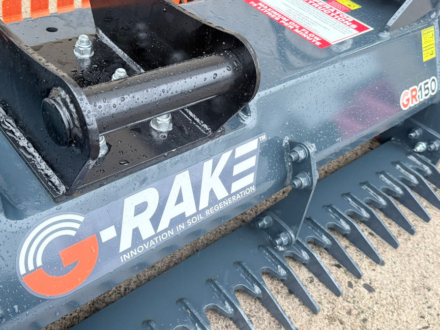 New G-Rake GR150 Rake attachment for 3-9 Tonne Digger - McCullagh Machinery